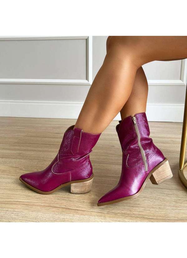 Bota Country Magda Fuchsia Rosa - Damannu Shoes