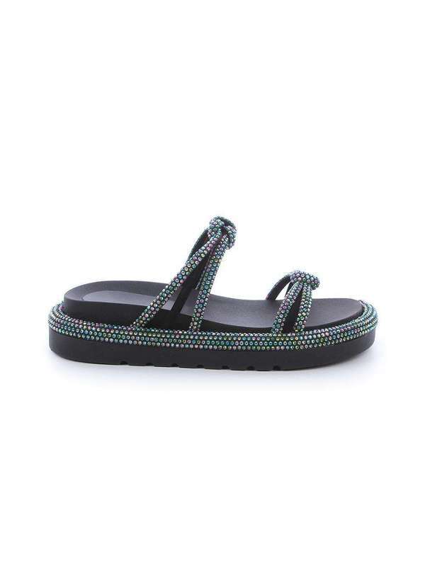 Damannu Shoes - Sandália Greicy Cristal Preto