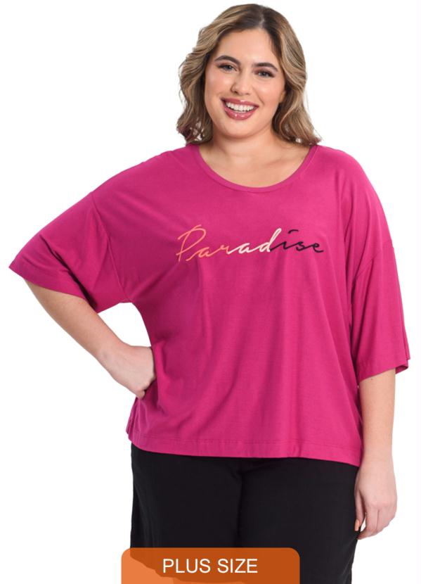 Secret Glam - Blusa Feminina Plus Size (Rosa)
