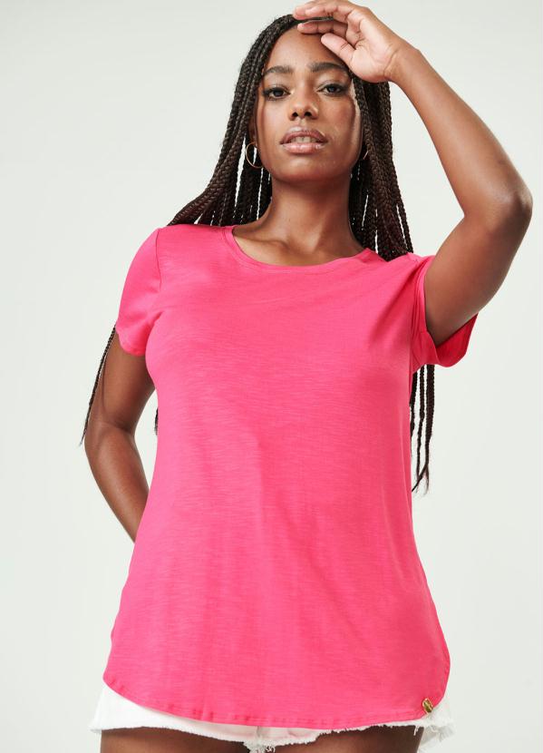 Blusa Feminina Básica Alongada Rosa - Rovitex