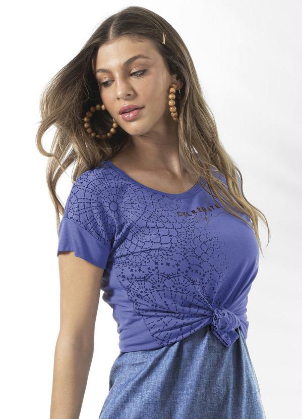 Blusa Feminina com Estampa Roxo - Habana