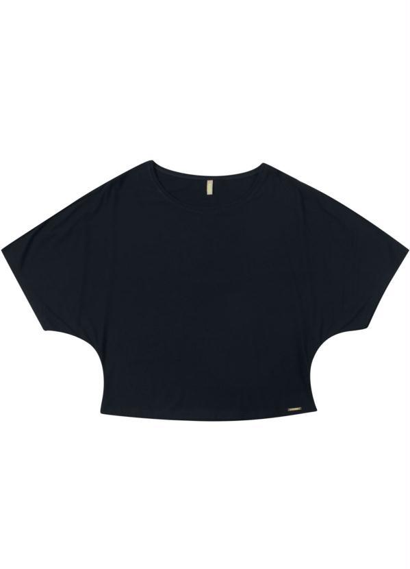 Blusa Feminina em Malha Crepe Preto - Cativa
