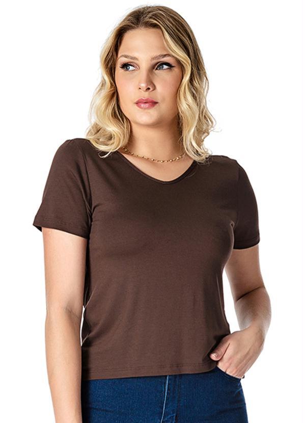 Blusa Feminina Infinita Cor Marrom - Rovitex