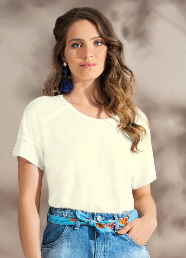 Blusa Off White - Doce Trama
