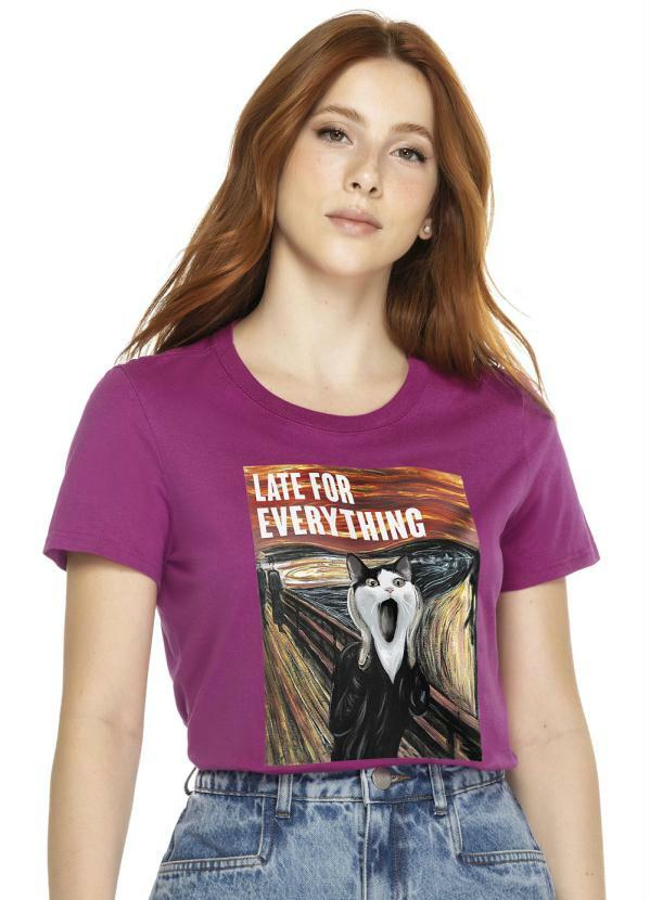 Enfim - Blusa (Violeta) Late For Everything