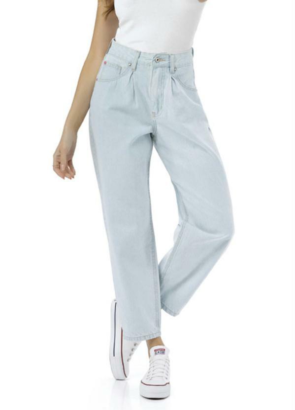 Calça Baggy Clara Jeans Azul - Angel