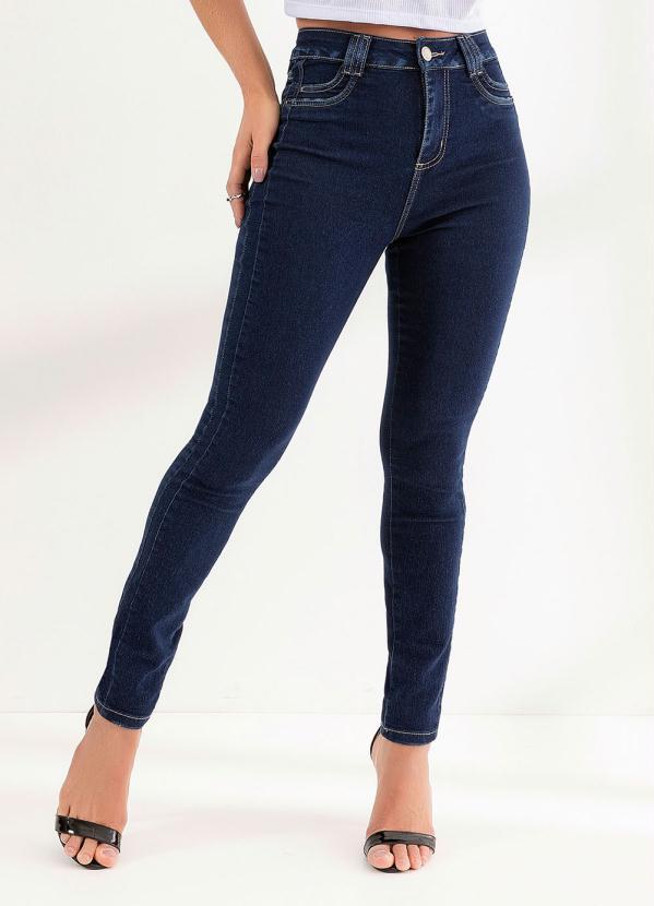 Calça em Jeans Azul Escuro - Sawary Jeans