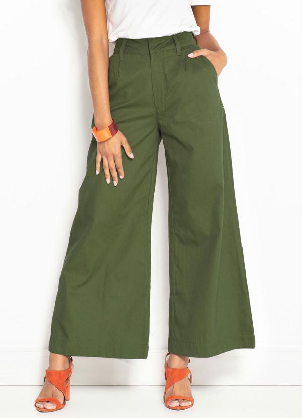 Calça Cropped Verde - Hering