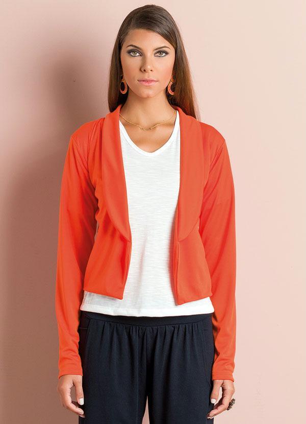 Blazer Básico Laranja - Queima de Estoque