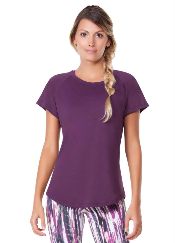 Camiseta Baby Look Active Roxo - Marcyn Lingerie