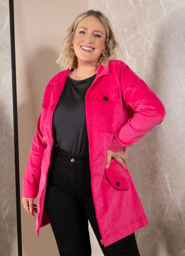 Casaco Rosa com Faixa - Quintess