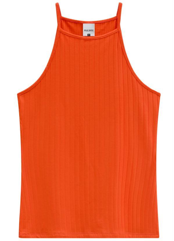 Blusa Laranja Canelada - Malwee