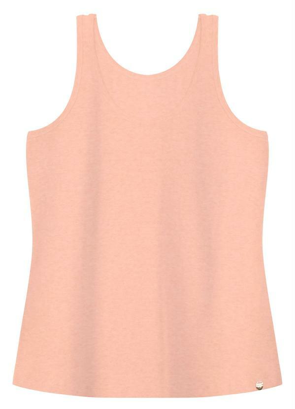 Regata Feminina Cotton Básica Rosa - Rovitex