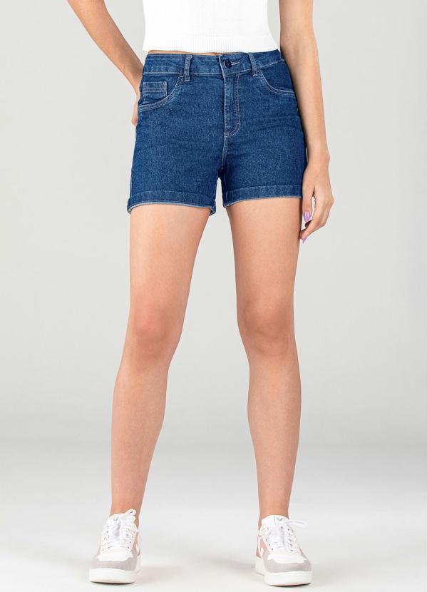 Shorts Azul Escuro Jeans Comfort Feminino - Enfim