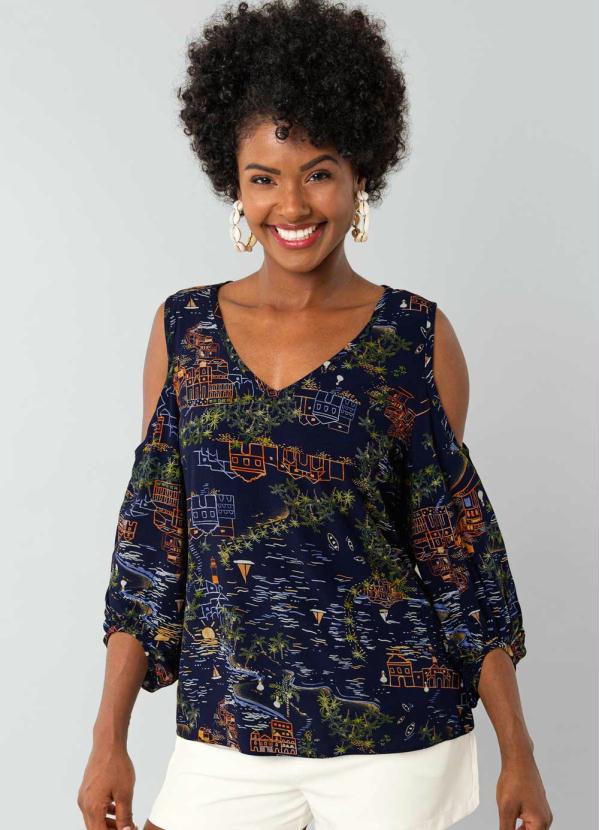 Blusa Azul - Lunender Feminino
