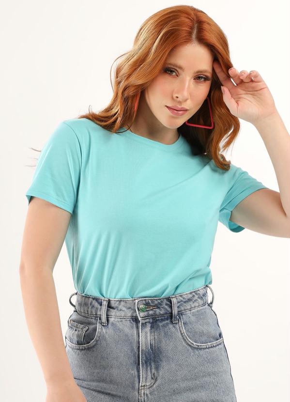 Blusa T-Shirt Feminina Azul - Just Basic