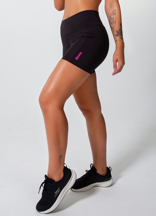 Bermuda Running Feminina Preto - Cativa