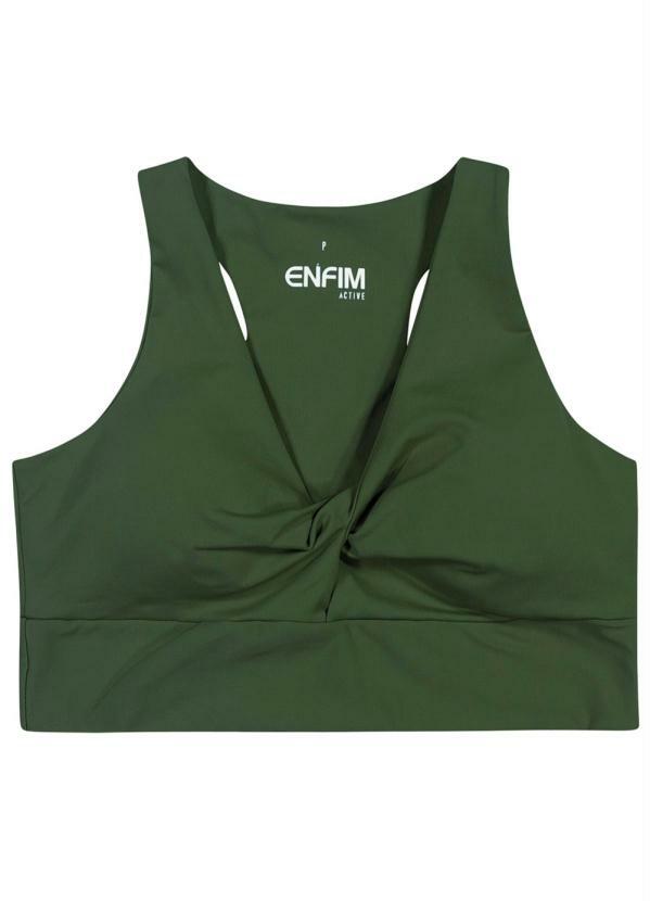 Top Verde Militar Nadador Dry - Enfim