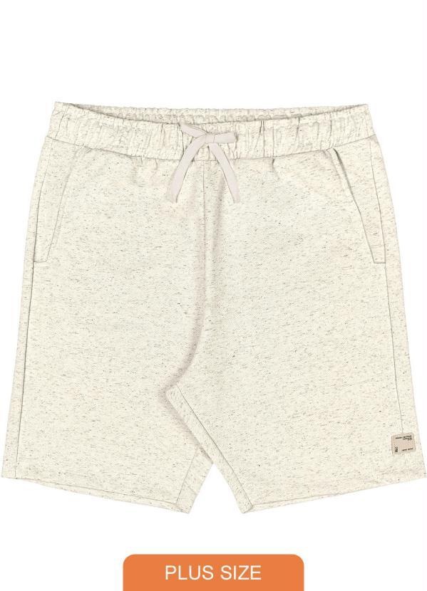 Bermuda Masculina Moletom Bege - Rovitex
