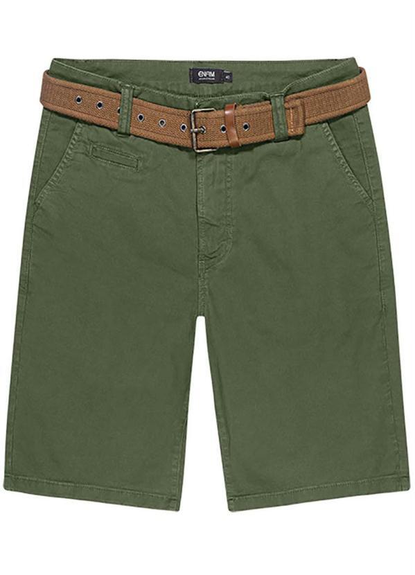 Bermuda Verde Chino em Sarja - Enfim