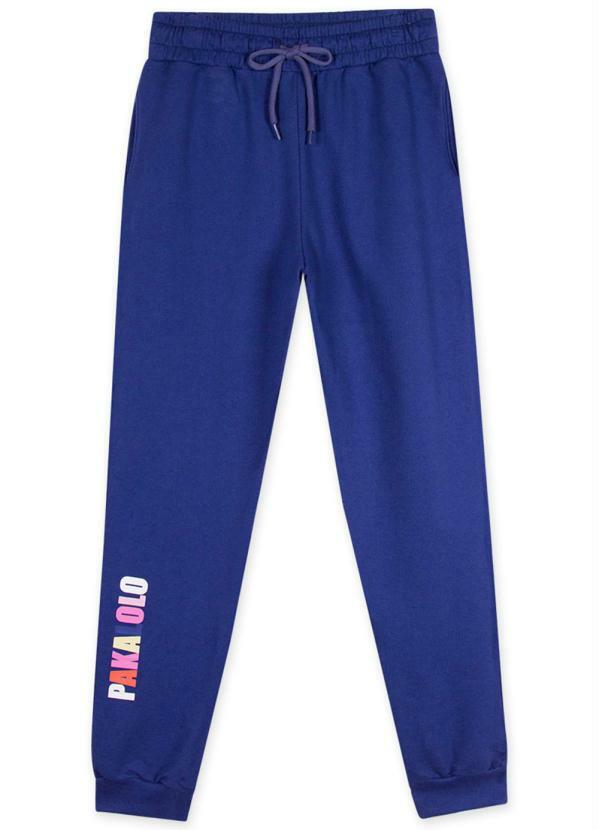 Calça Masculina Moletom Azul - Pakalolo