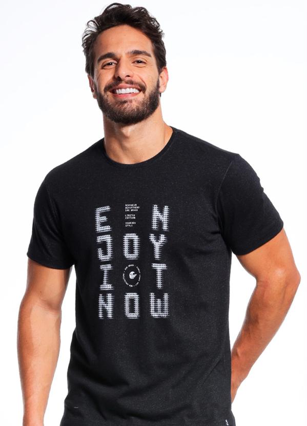 Camiseta Enjoy It Now Preto - SVK