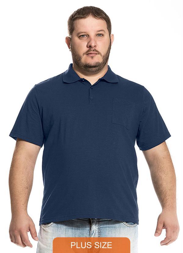 Polo Plus Size Azul - Rovitex
