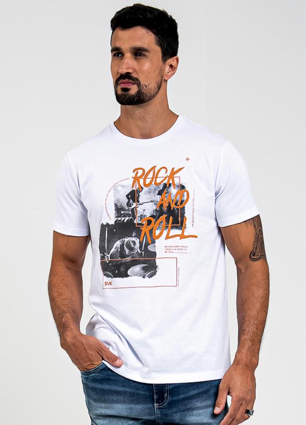 Camiseta Rock And Roll Branco - SVK