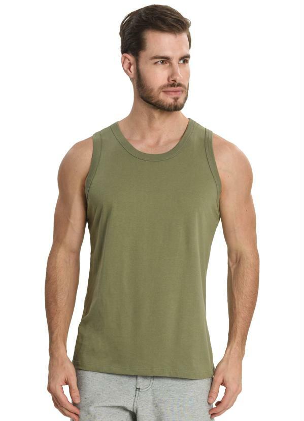 Regata Masculina Básica Verde - Rovitex