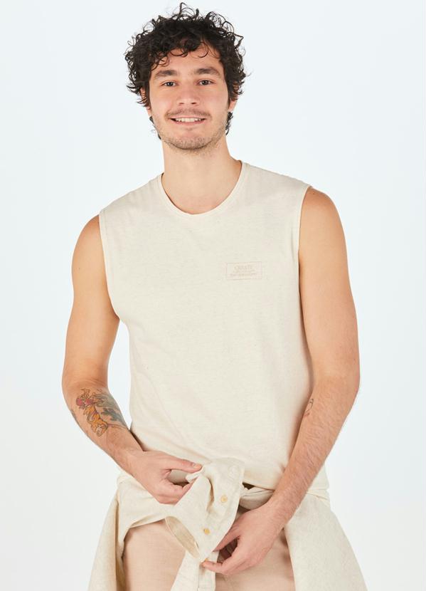 Regata Tradicional em Malha Off White - Malwee