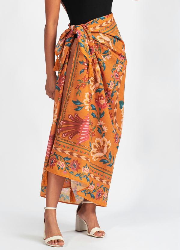 Canga Delicadeza de Arara Marrom - Farm