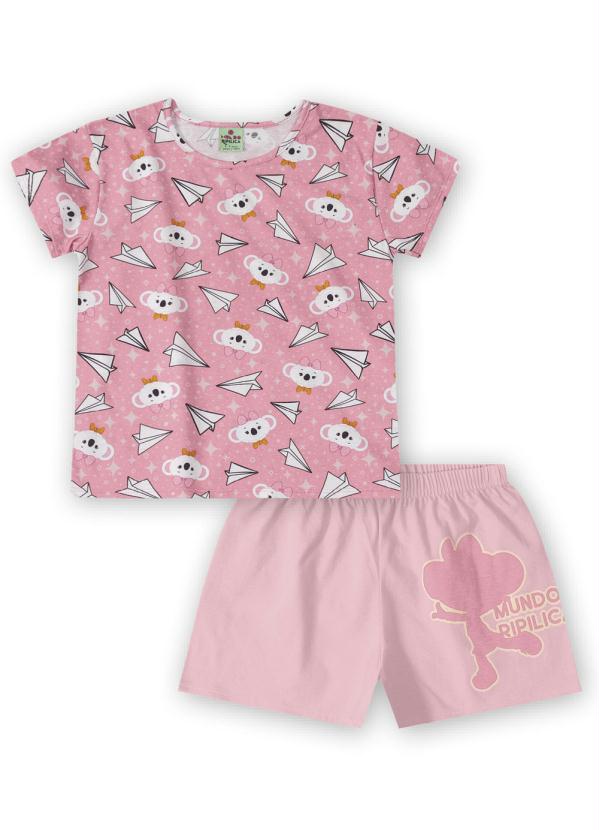 Pijama Rosa Menina - Lilica Ripilica