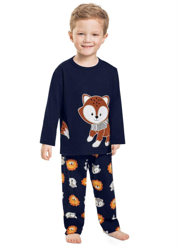 Pijama Infantil Menino Marinho - Kyly