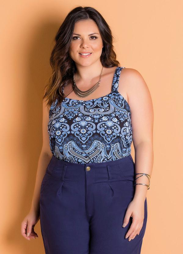 Blusa Alças Largas Plus Size Cashmere Marguerite