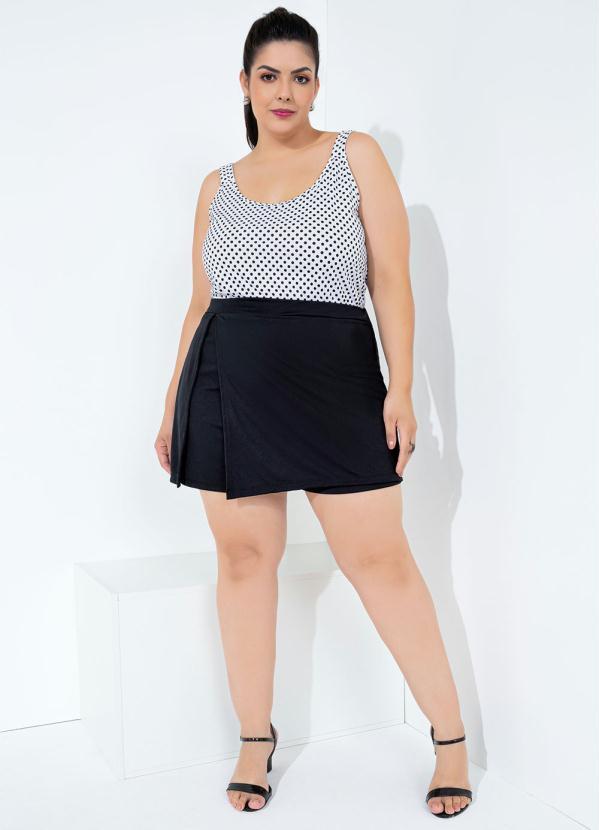 Blusa Poá Com Alças Largas Plus Size Marguerite