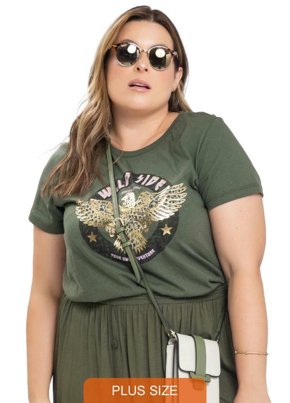 Blusa Feminina Plus Size Camilla Verde - Miss Masy Plus