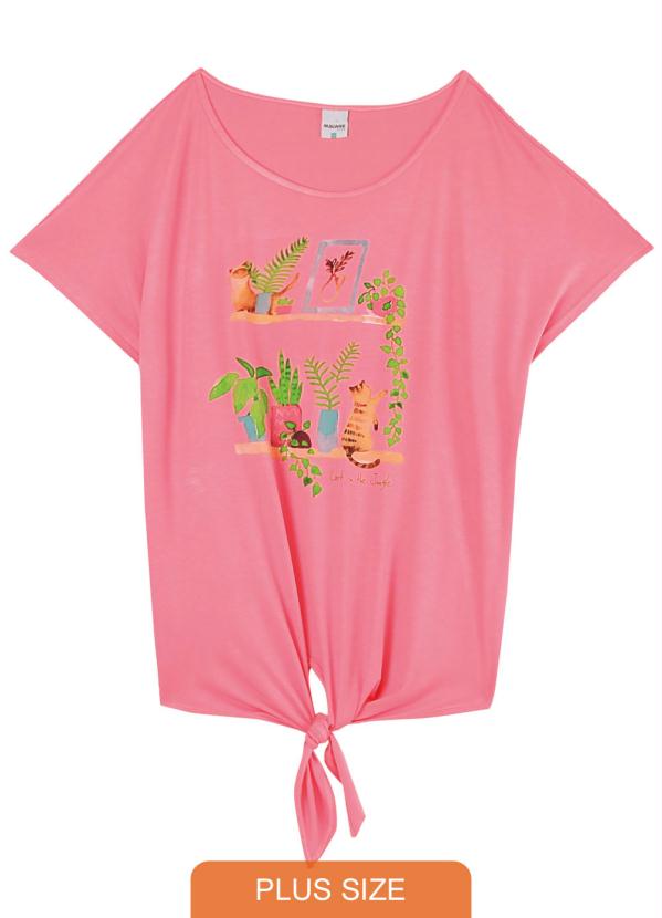 Blusa Rosa Feminina Lost In The Jungle - Malwee