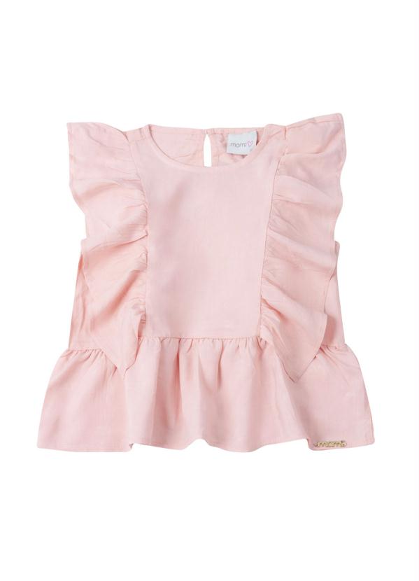 Bata com Babados Rosa - Momi