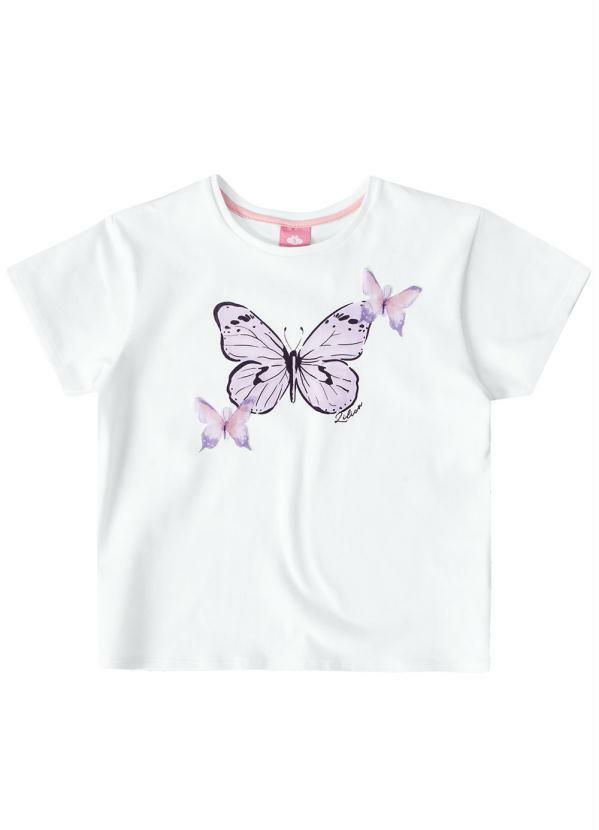 Lilica Ripilica Blusa Borboletas Infantil Feminina Branco lilica-ripilica-blusa-borboletas-infantil-feminina-branco