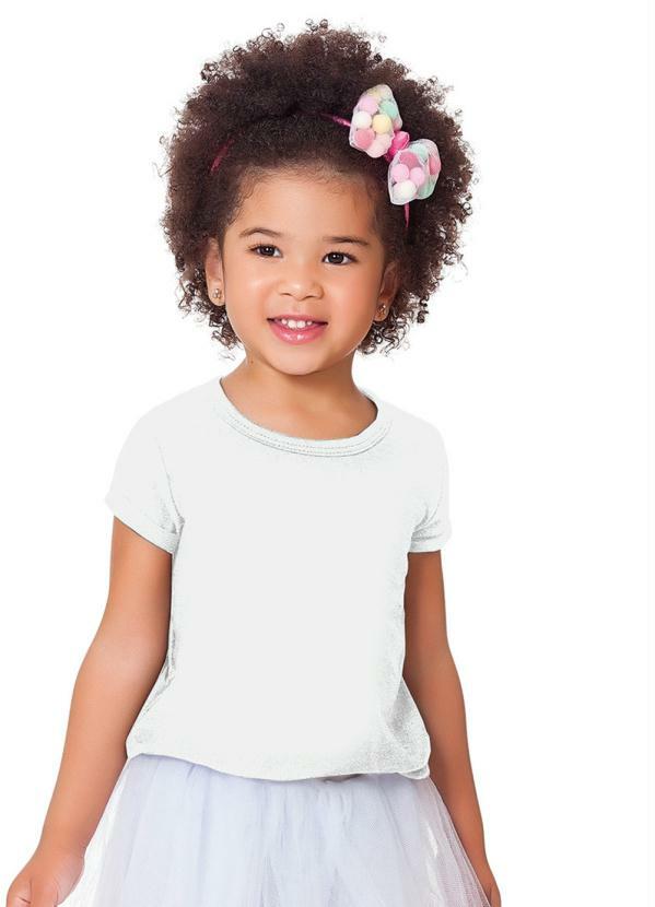 Blusa Branco Fakini Evedy Day - Fakini Kids