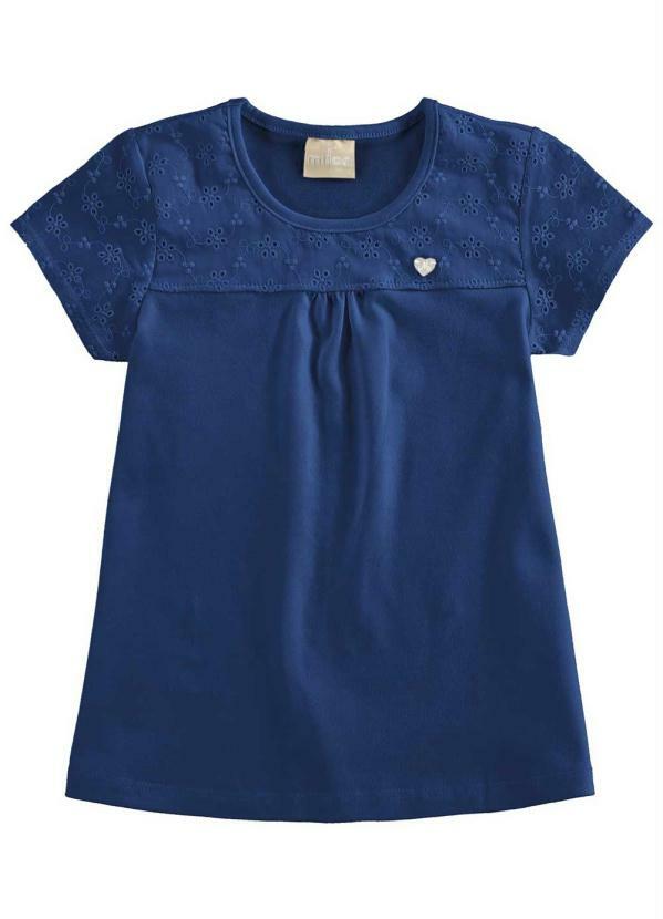 Blusa Infantil Azul Marinho - Milon