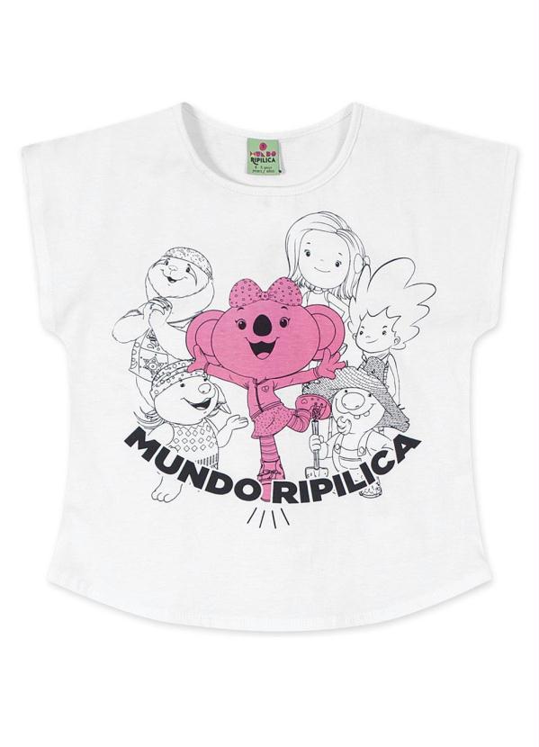 Blusa Menina Mundo Ripilica Branco - Lilica Ripilica