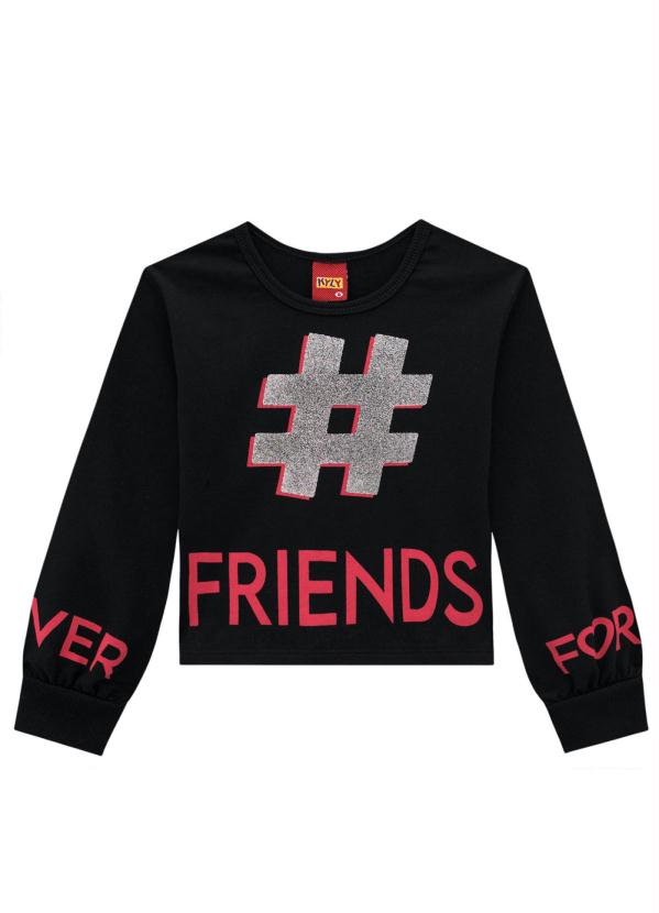 Blusa Infantil Preto - Kyly