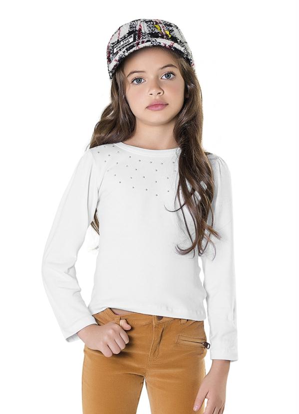 Blusa Manga Longa Branco Playground - Playground