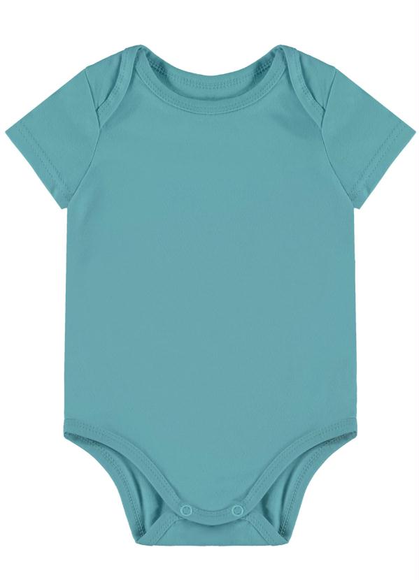 Body Azul Claro Meia Malha Menina - Malwee Kids