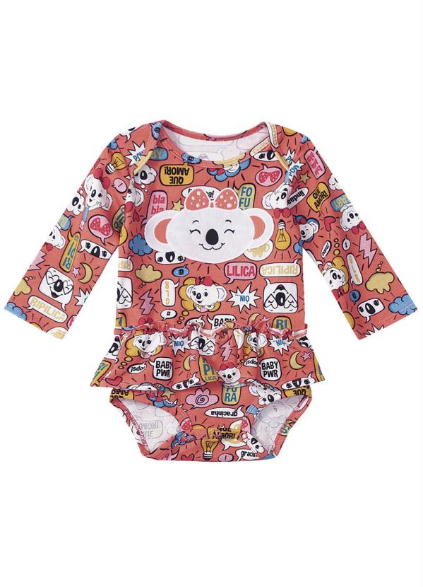 Body Laranja Bebê - Lilica Ripilica