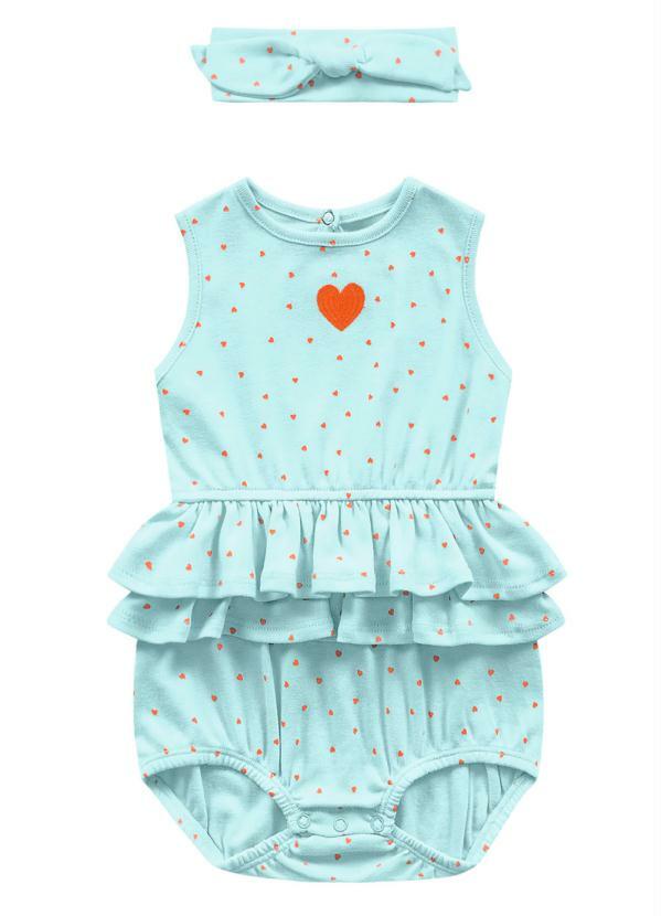 Conjunto Body e Faixa Azul - Fakini Kids