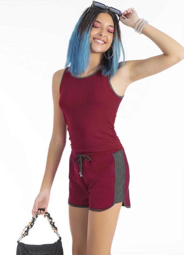 Conjunto Feminino Juvenil Básico Vermelho - Cativa