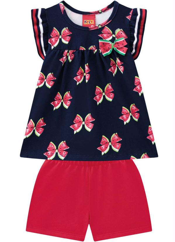 Conjunto Infantil Feminino Marinho - Kyly