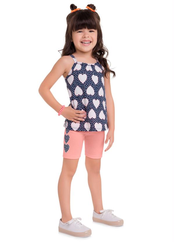 Conjunto Infantil Feminino Marinho - Kyly